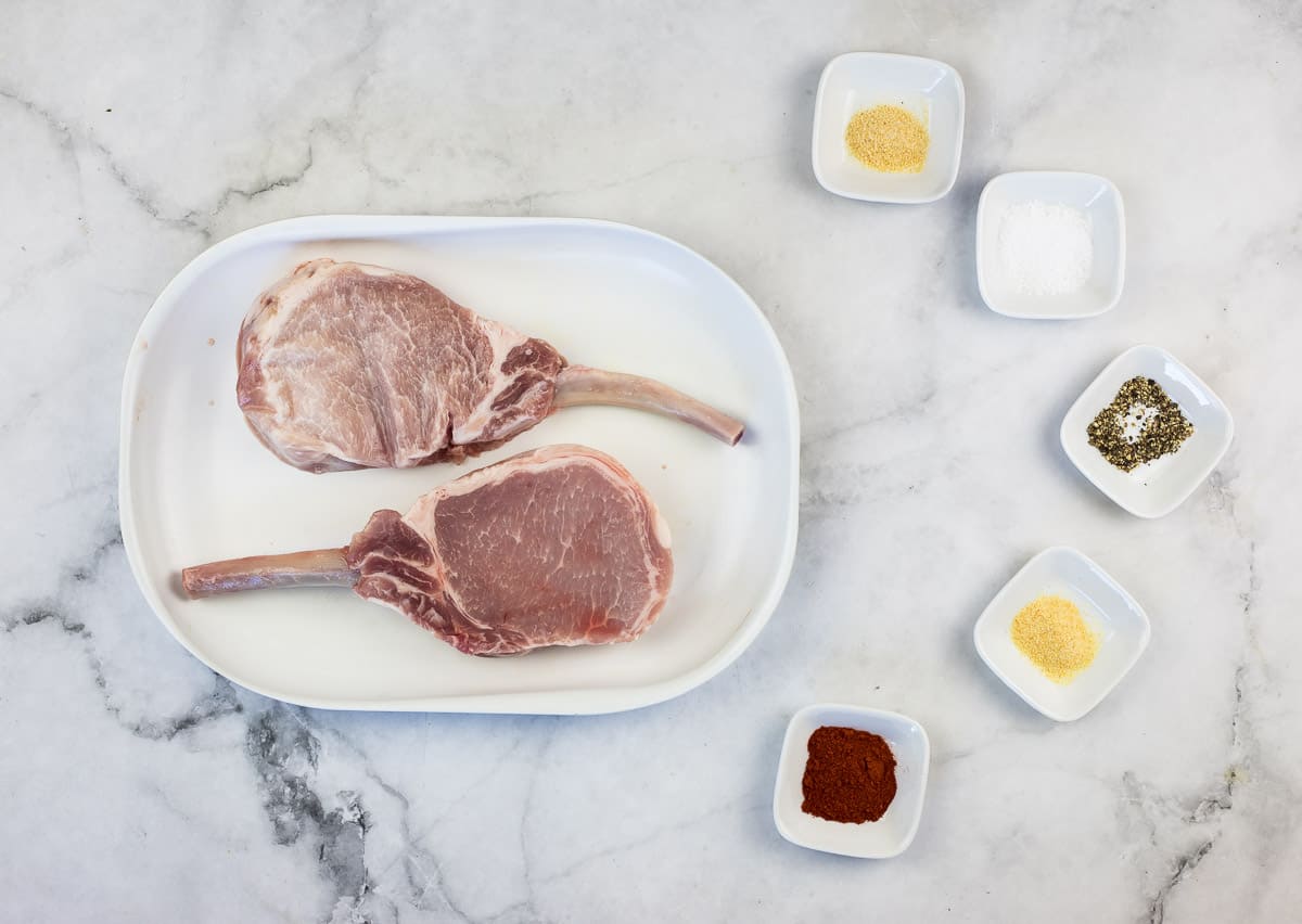 Ninja Woodfire Grill Pork Tomahawk Chops - Grill What You Love