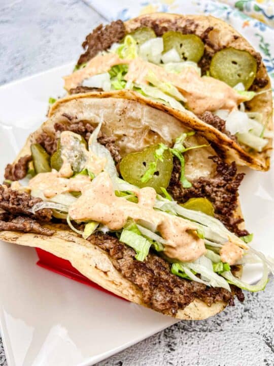 Blackstone Griddle Big Mac Tacos