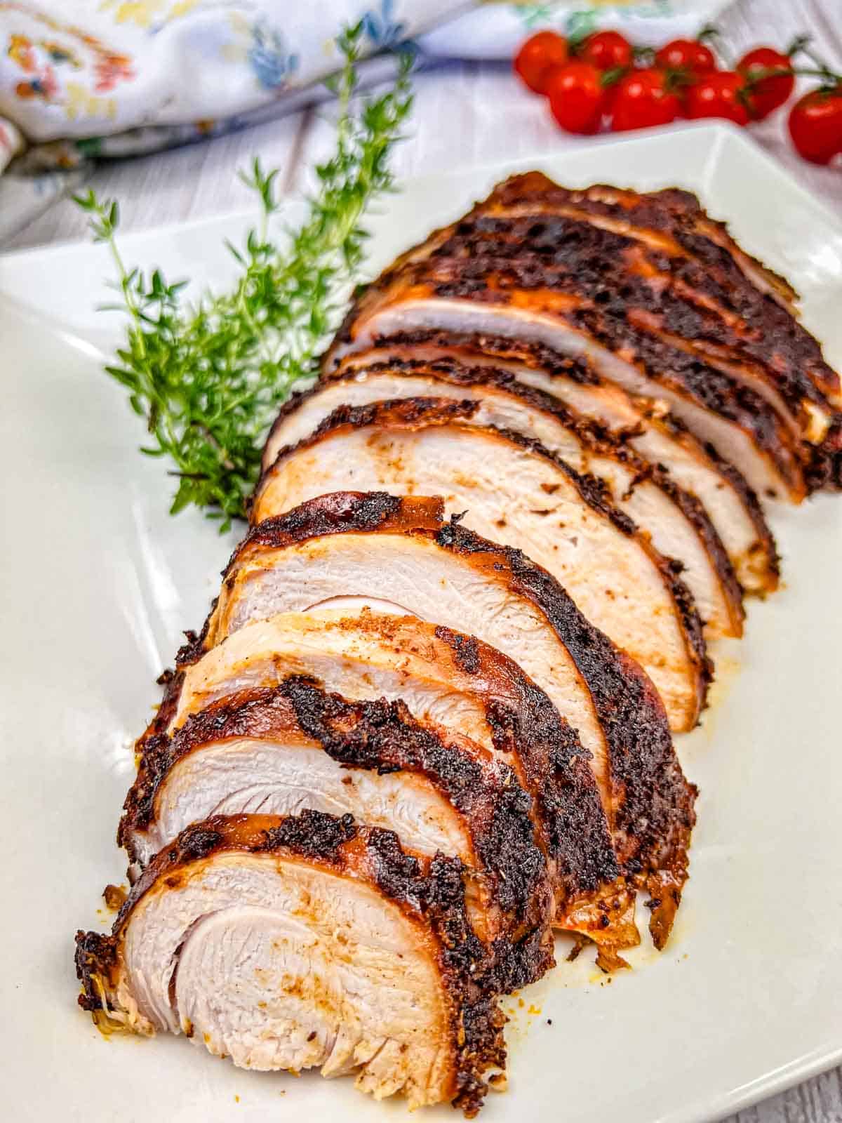 Ninja Woodfire Outdoor Grill Smoked Turkey Breast - Grill What You Love